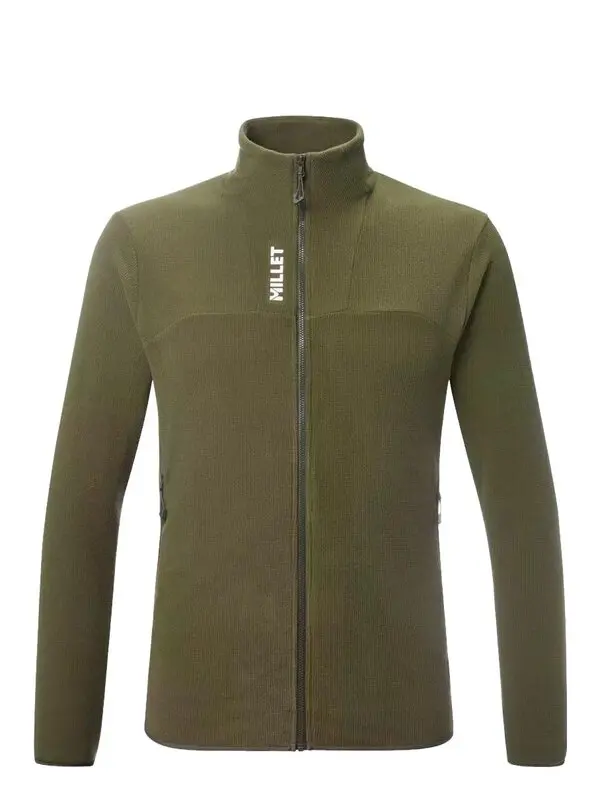 PASCAL MILLET Ubic Lightgrid Logo-print Zip-up Jacket - Green