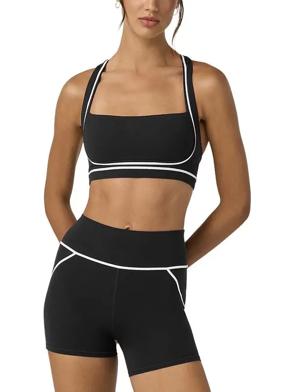 Vuori Allthefeels Linework Sports Bra - Black