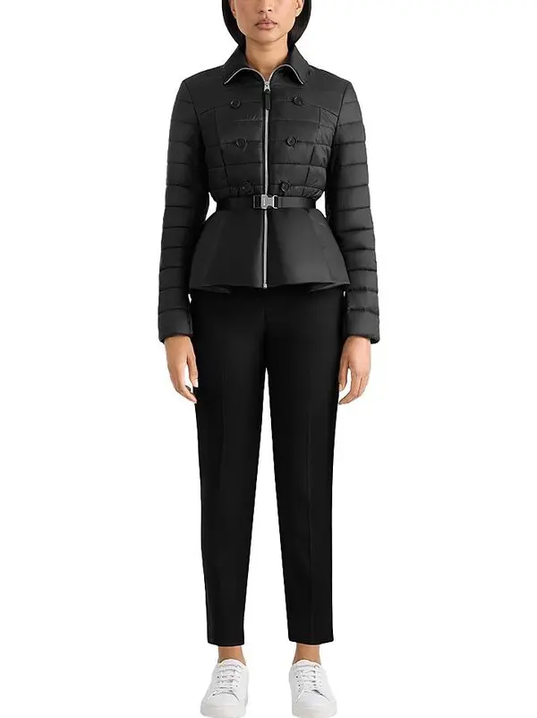 Mackage Serafina Quilted Belted Jacket - Black