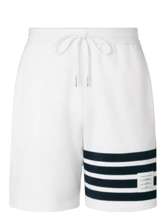Thom Browne 4-bar Loopback Shorts - White