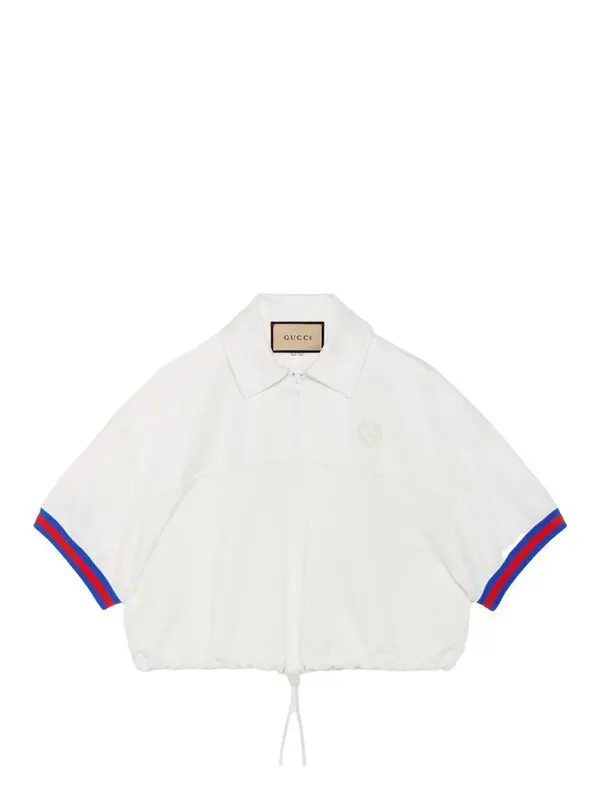 Gucci Logo Patch Polo Shirt - White