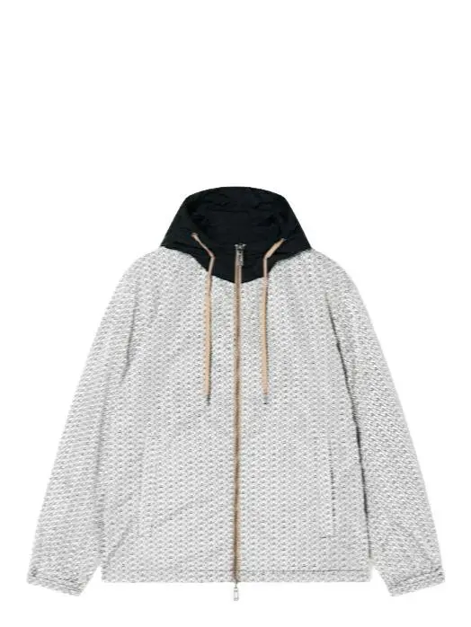 Armani Exchange Reversible Hooded Jacket - Light Brown