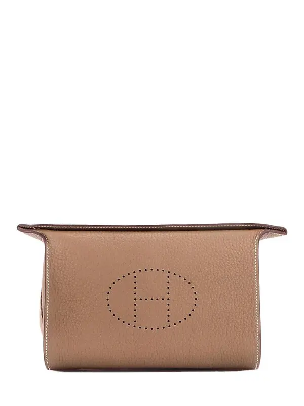 Hermès Videpoches Togo Leather Crossbody - Gray