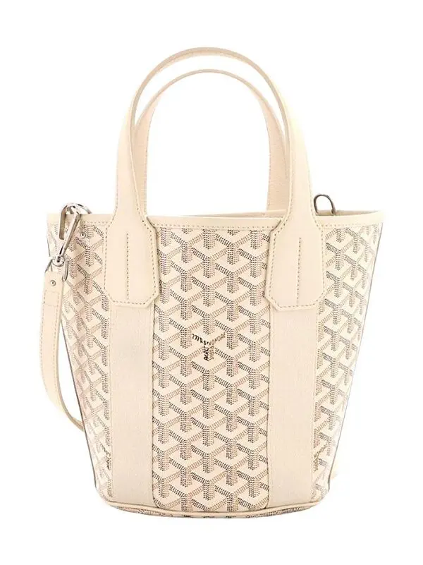 Goyard Pm Belharra Tote Coated Canvas - White