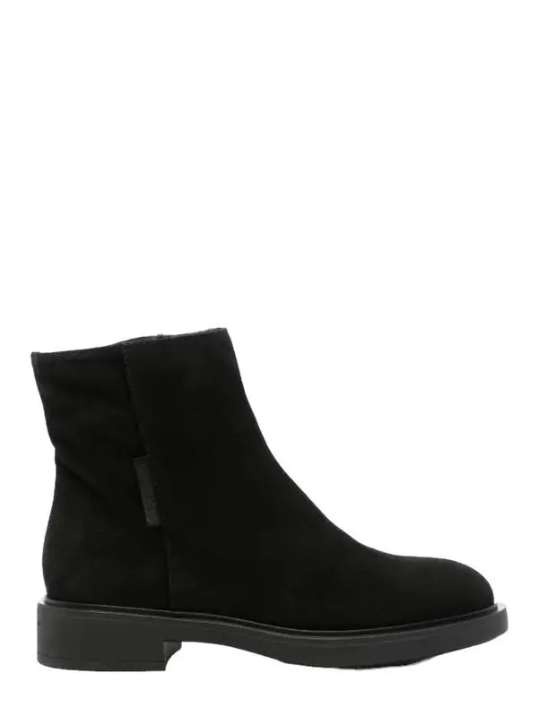 GIANVITO ROSSI Shearling-lining Suede Boots - Black