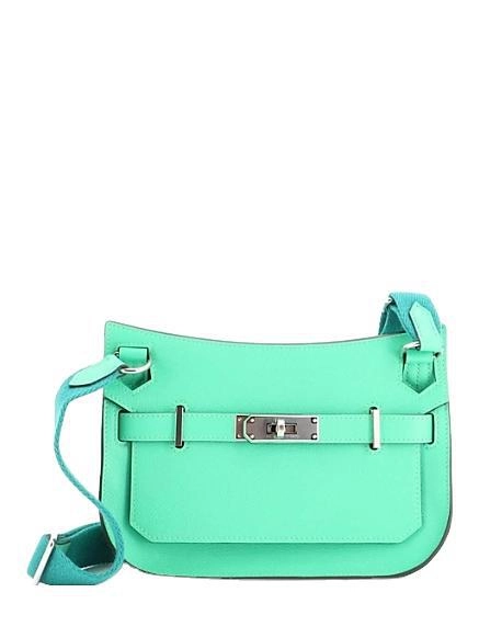 Hermès Jypsiere Evercolor Leather Crossbody - Green