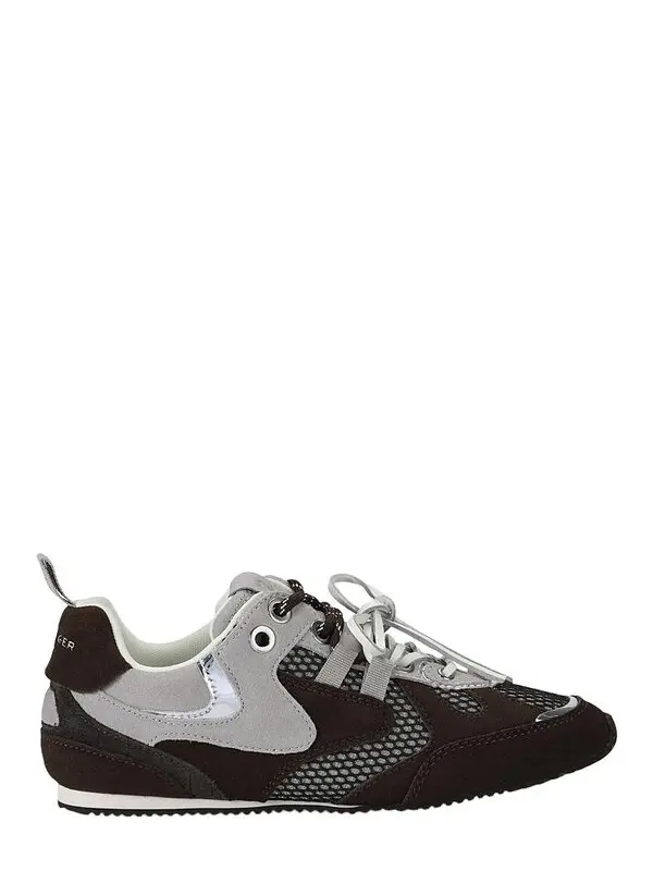 Kurt Geiger K Slim Runner Suede Sneakers - Open Brown