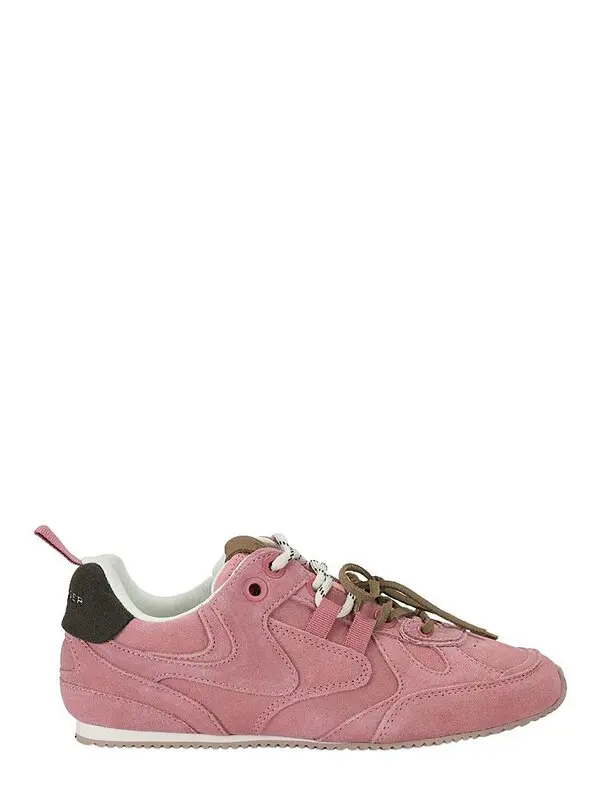 Kurt Geiger K Slim Runner Suede Sneakers - Pink