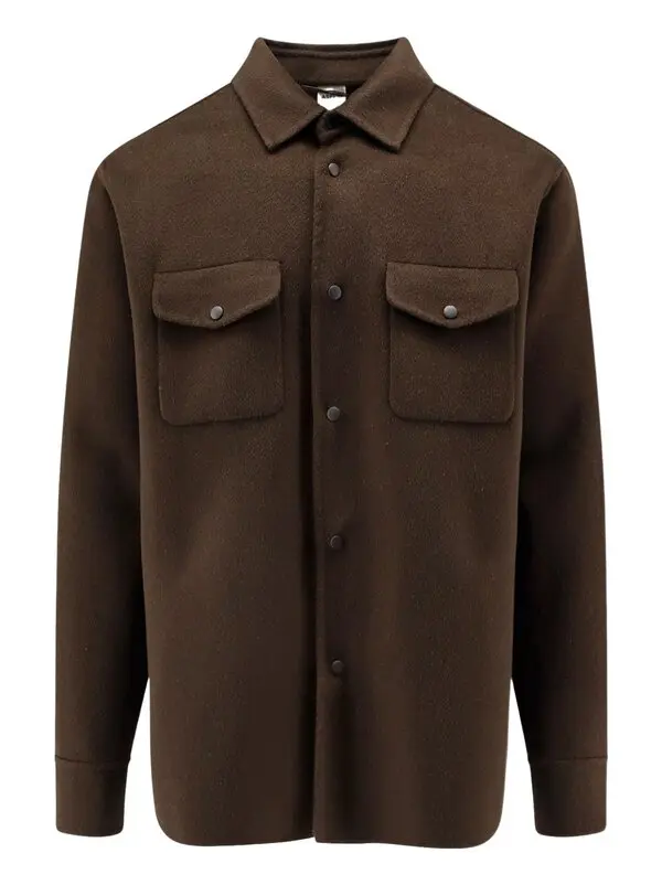 Aspesi Snap-front Shirt Jacket - Black