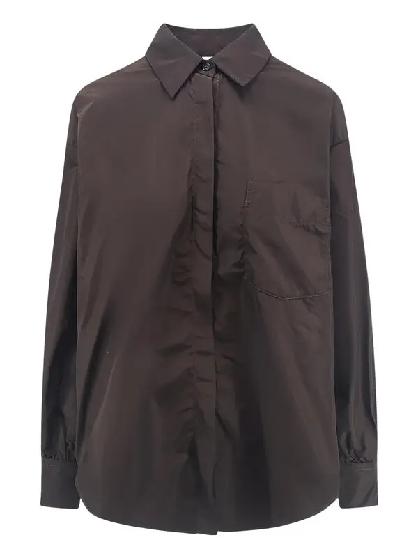 Aspesi Oversized Longsleeve Shirt - Brown