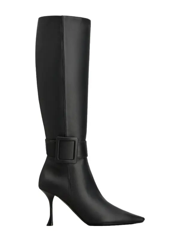 ROGER VIVIER Viv In The City Buckle Boots - Black