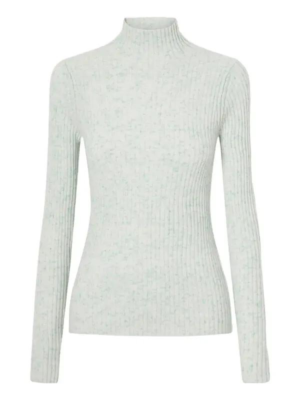 Auralee Long-sleeved Turtleneck Sweater - Mint Green