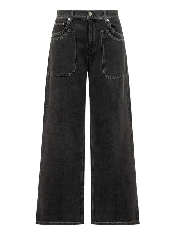 Ba&sh Highrise Wideleg Jeans - No