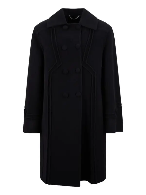 Ermanno Scervino Wool Coat - Black