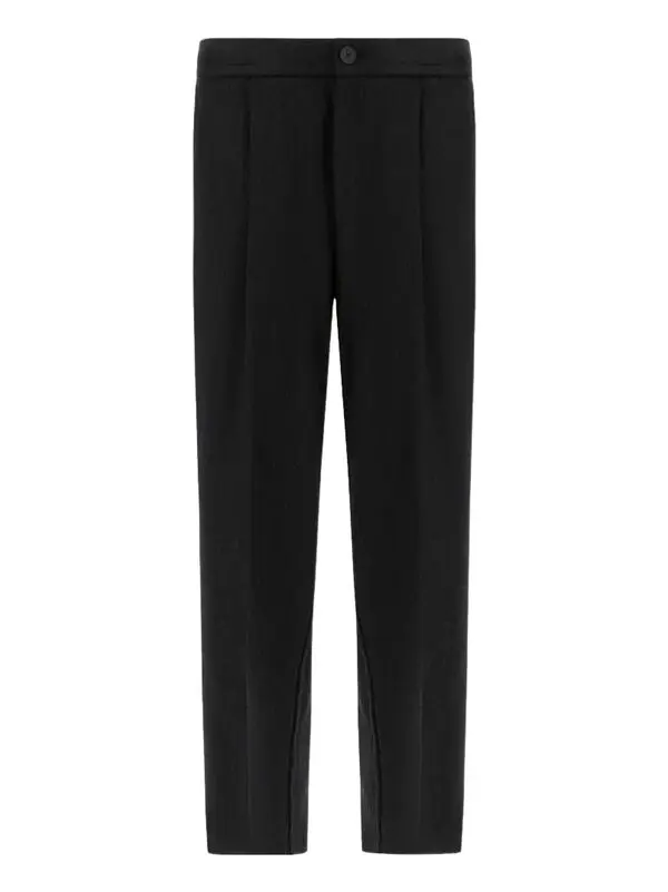 Herno Wool-twill Pleated Trousers - Dark Grey