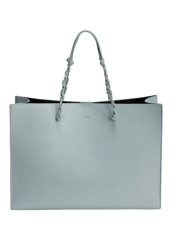 JIL SANDER Tangle Large Leather Shopper Tote - Jade