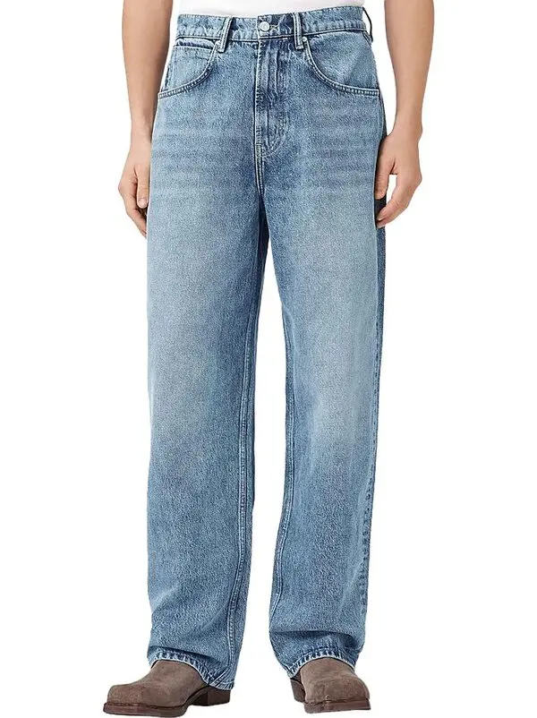 ALLSAINTS Rivet Relaxed Fit Slouch 31 Jeans - Light Indigo