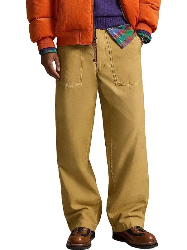 Polo Ralph Lauren Relaxed Fit Cotton Reverse Sateen Utility Pants - Camel