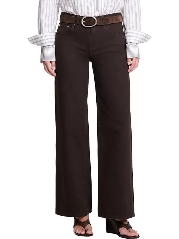 TWP Harvest Moon Wide Leg Jeans - Dark Chocolate
