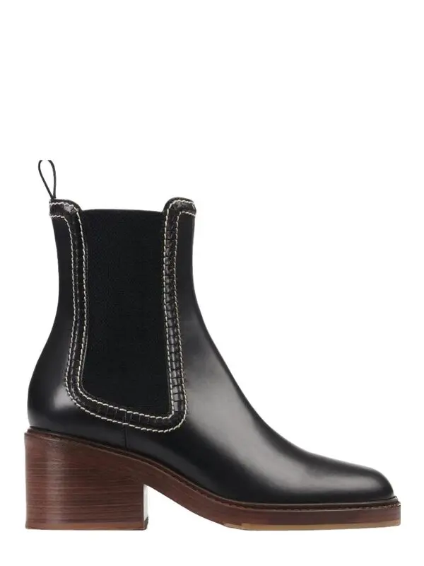 Chloé Logo Boots - Black
