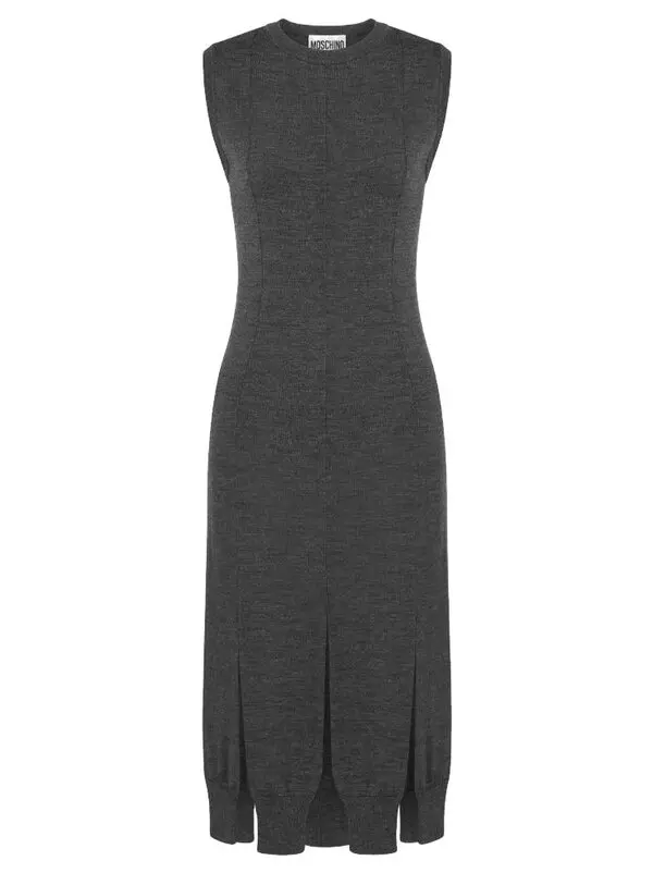 Moschino Sleeve-hem Detail Knitted Dress - Black