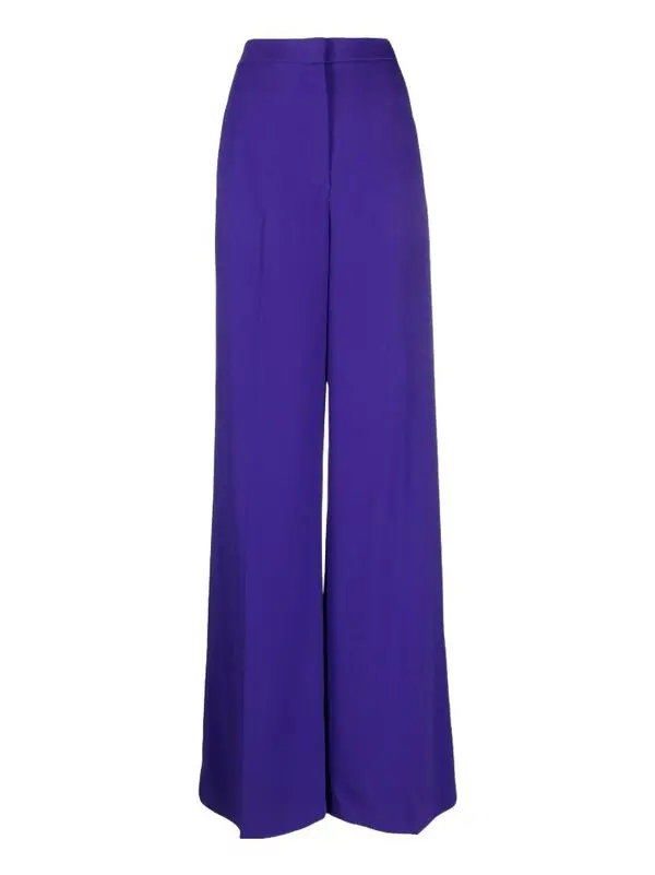Moschino High-waist Wide-leg Trousers - Blue