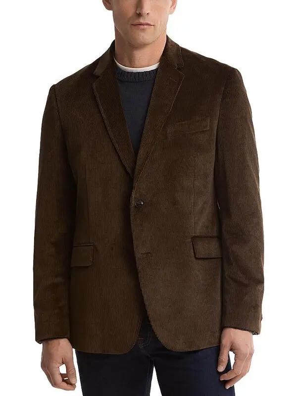 Barbour Brosnan Cotton Blend Tailored Fit Blazer - Brown