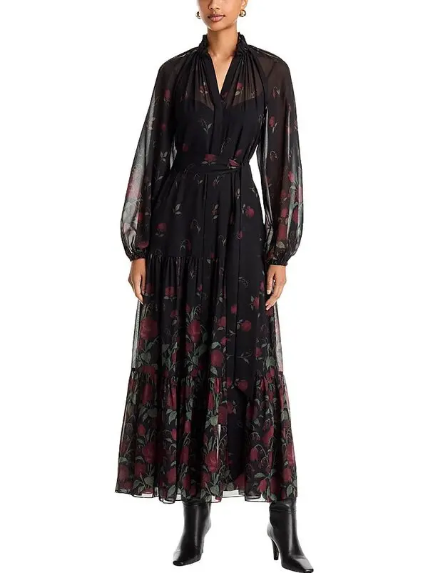 Kobi Halperin Robin Printed Maxi Dress - Garnet Multi