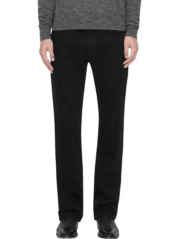 ALLSAINTS Cotton Blend Regular Bootcut Fit Jeans - Black