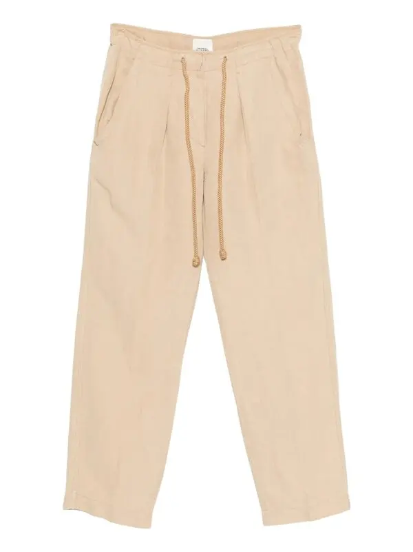 Isabel Marant Étoile Sharony Drawstring Tapered Pants - Beige