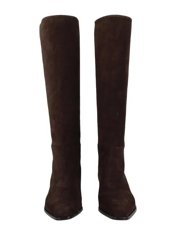 AeydĒ 100% Cow Suede Leather Ankle Boots - Brown