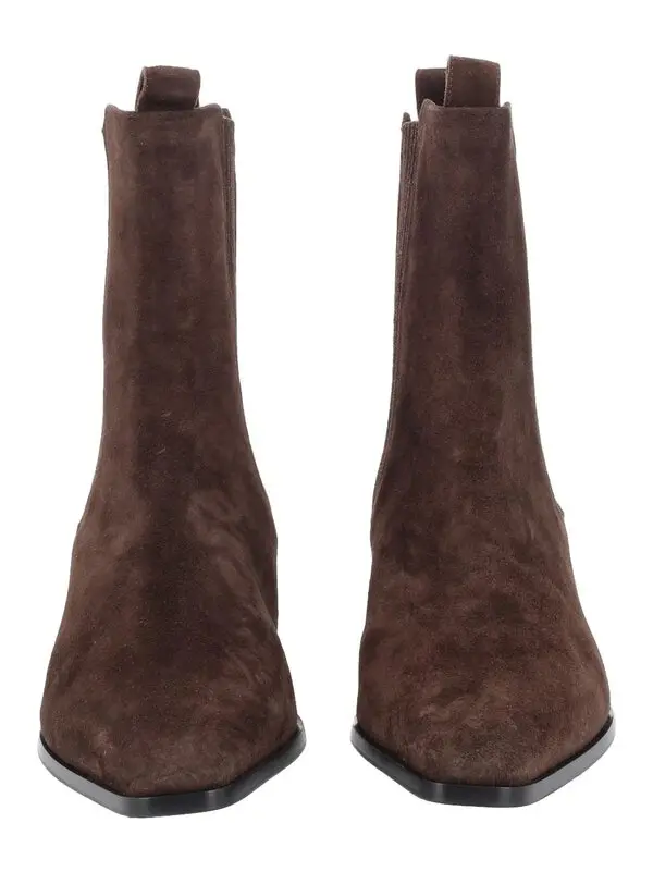 AeydĒ Italian Cow Suede Leather Boots - Brown