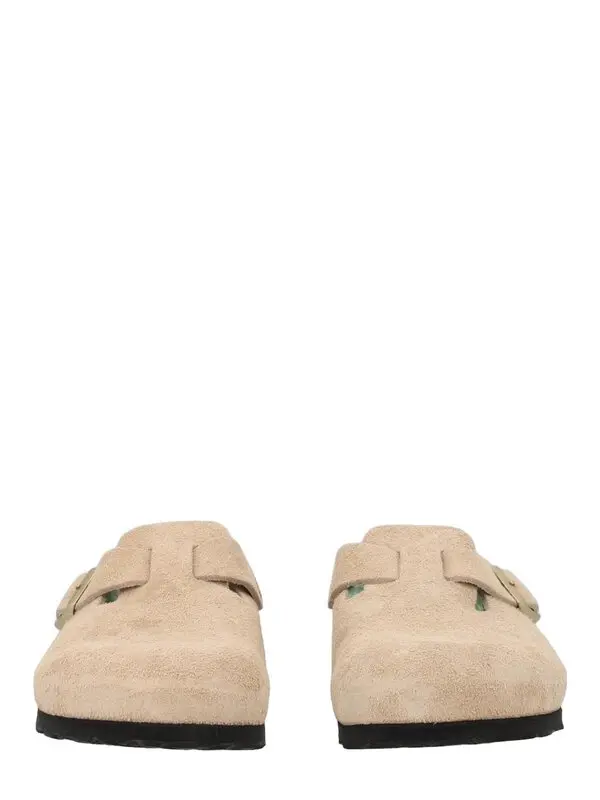 BIRKENSTOCK Suede Sandals With Contoured Footbed - Beige