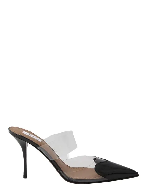 Alaïa Heart-motif Flat Sandals - Noir