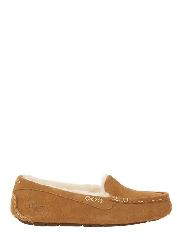 UGG Ansley Leather Mini Slipper Loafers For - Beige