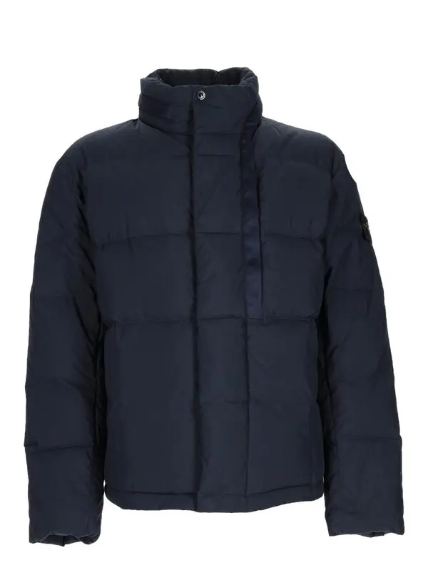 Stone Island Inspired Cotton-polyamide Sports Jacket - Blue