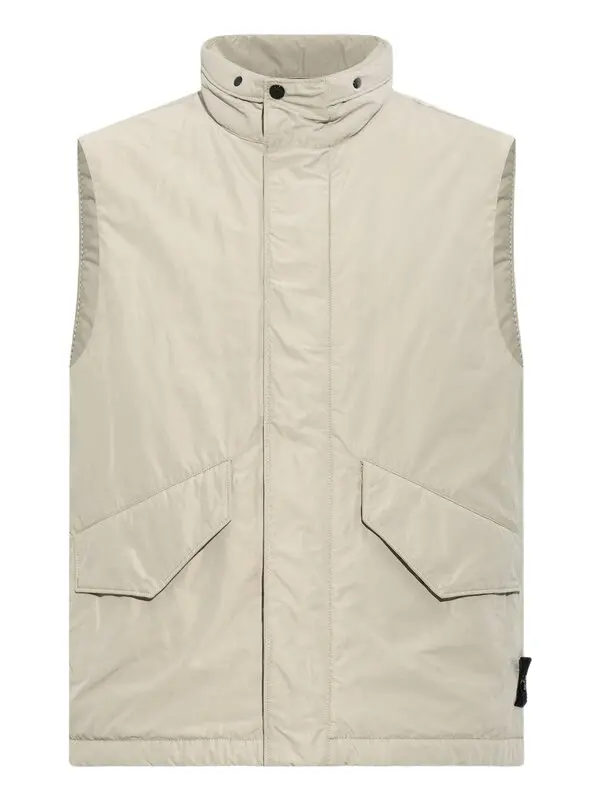 Stone Island Inspired Micro Twill Vest G100003 For - Sand