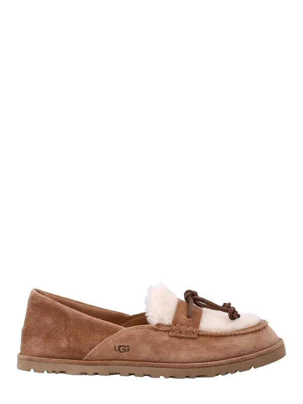 UGG Shearling Moccasin Loafers - Chesnut