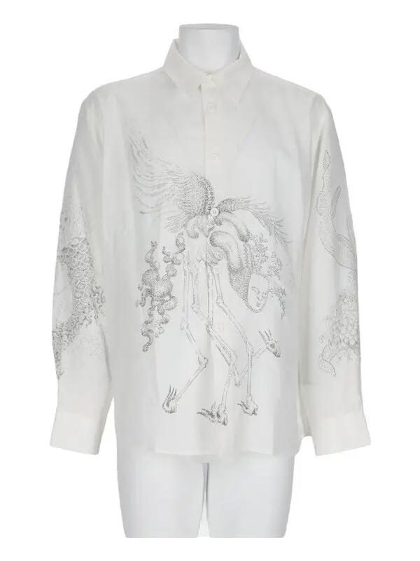 Our Legacy Pointillism Allegory Print Shirt For - White