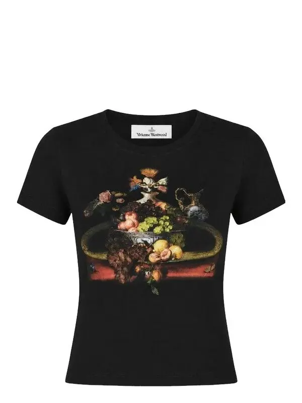 VIVIENNE WESTWOOD Still Life Orb Baby Tee - Black