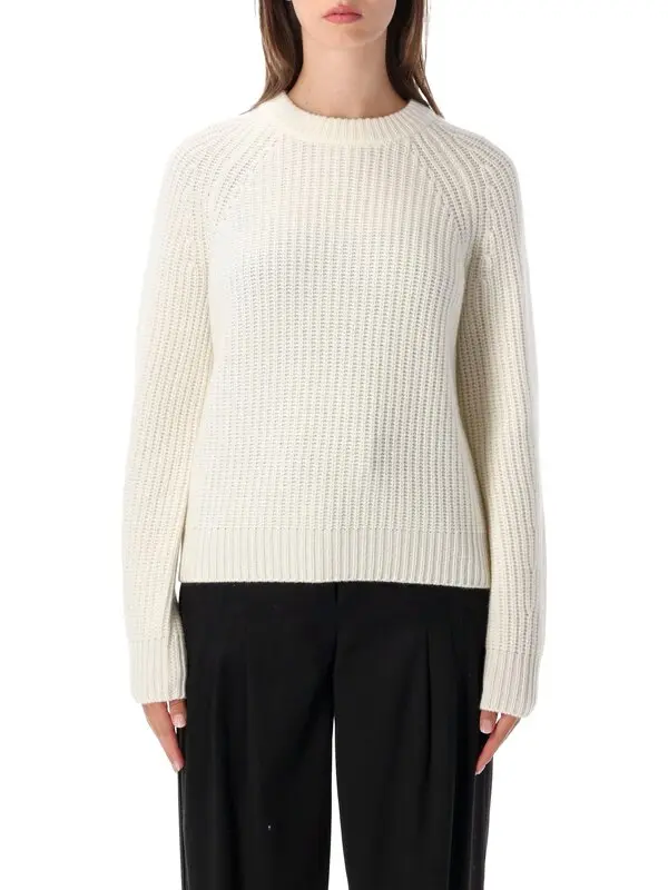 LISA YANG Ribbed Cashmere Crewneck Sweater - Bianco