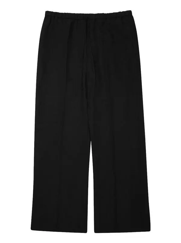 TOTEME Linen-blend Trousers In Lyocell - Black