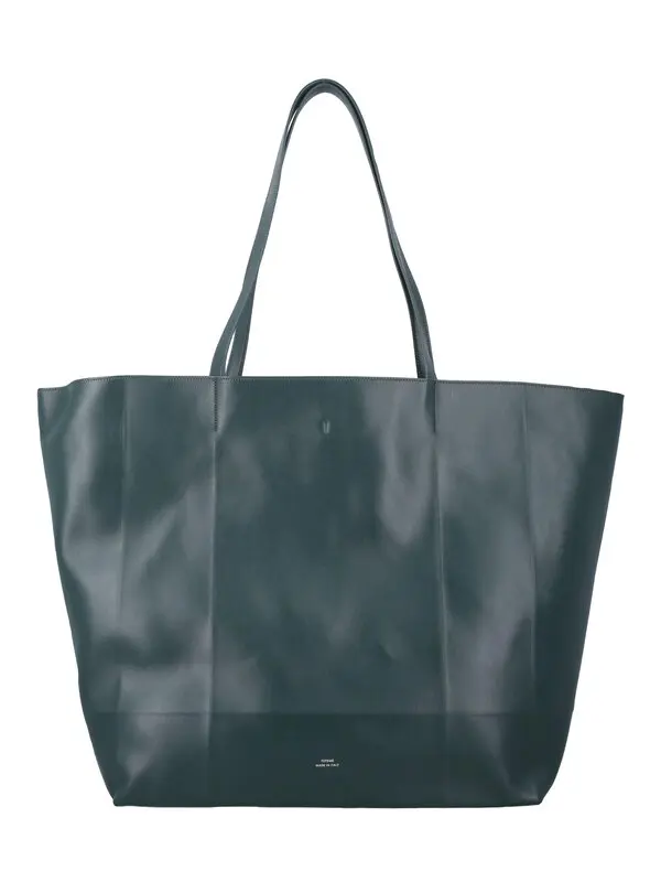 TOTEME Roam Oversized North-south Leather Tote Bag - Verde
