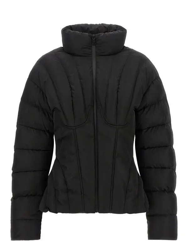 Elisabetta Franchi Cropped Puffer Jacket - Nero