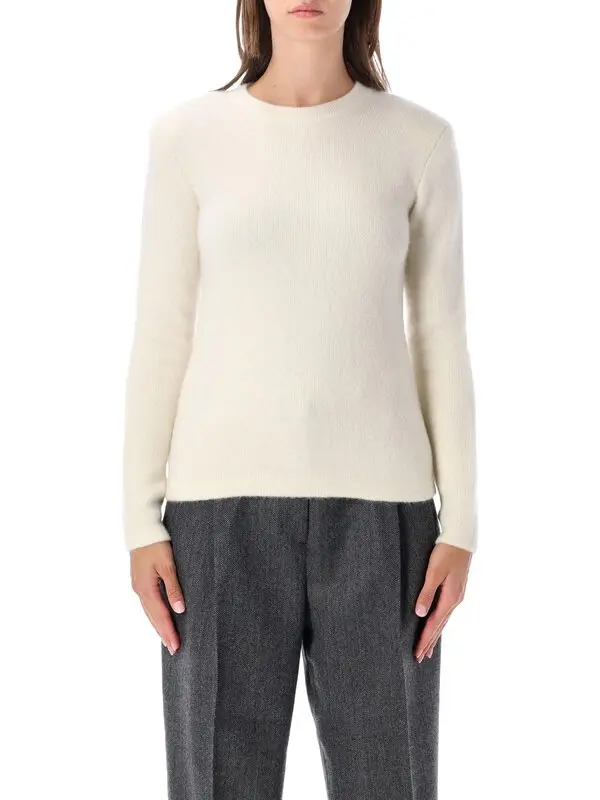 TOTEME Crewneck Knit Sweater - Beige