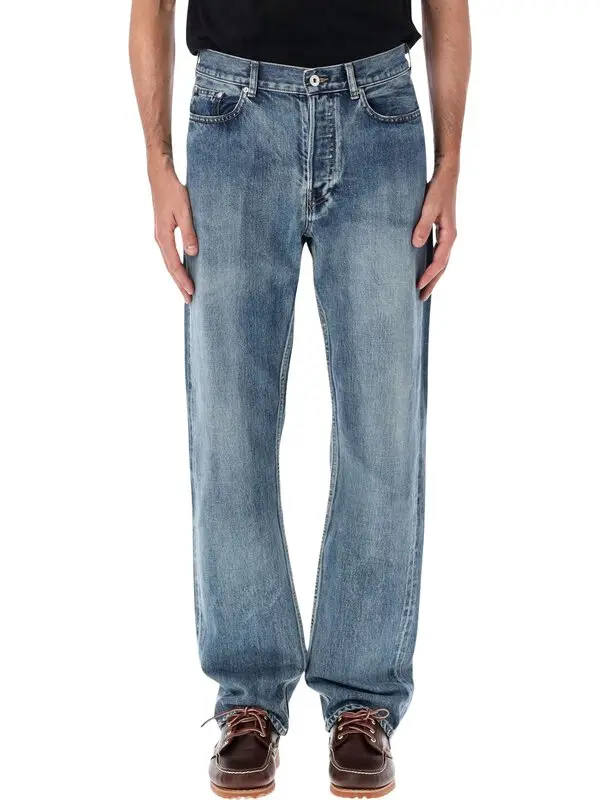 JW Anderson Wide-leg Jeans - Mid Blue