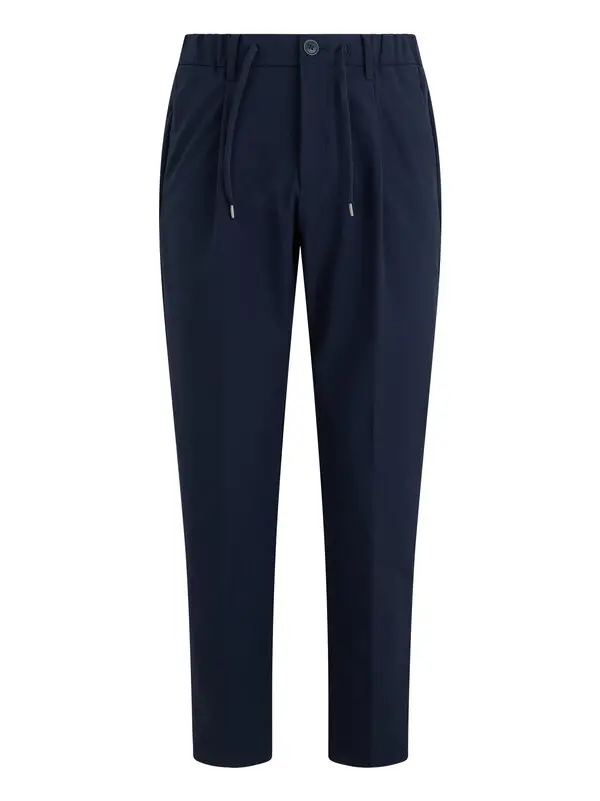 Herno Casual Pants With Elastic Waist - Blue