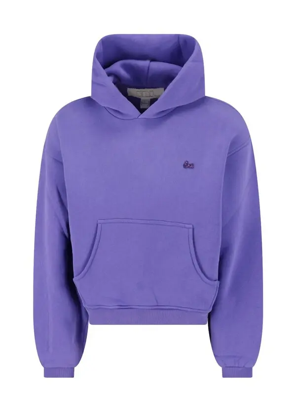 ERL Cotton Pullover Hoodie - Violet