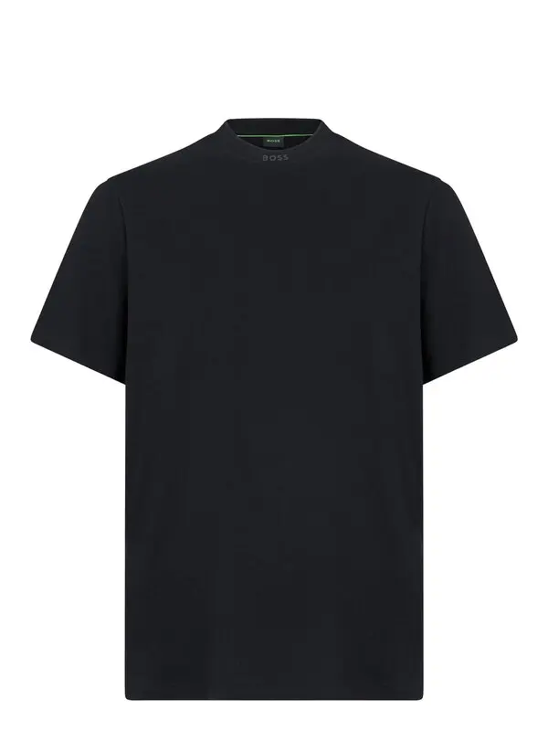 BOSS Soft Cotton Crew Neck Short-sleeve T-shirt - Black