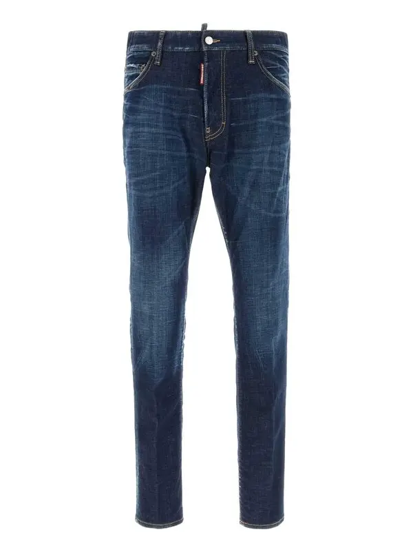 Dsquared2 Cotton Blend Jeans - Blue